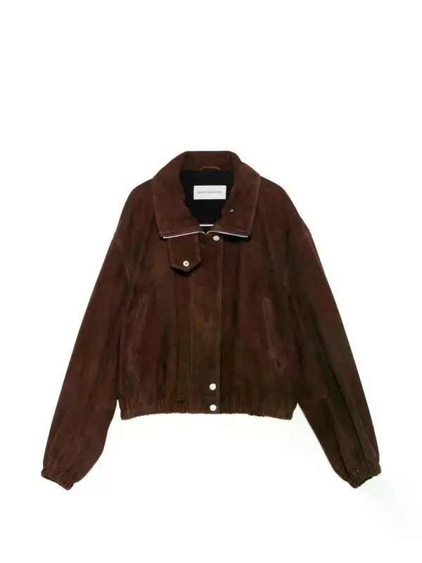 Nour Hammour Pia Suede Jacket - Brown