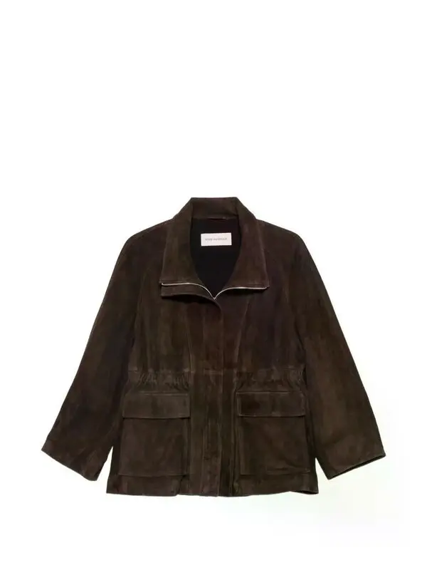 Nour Hammour Suede Zip Jacket