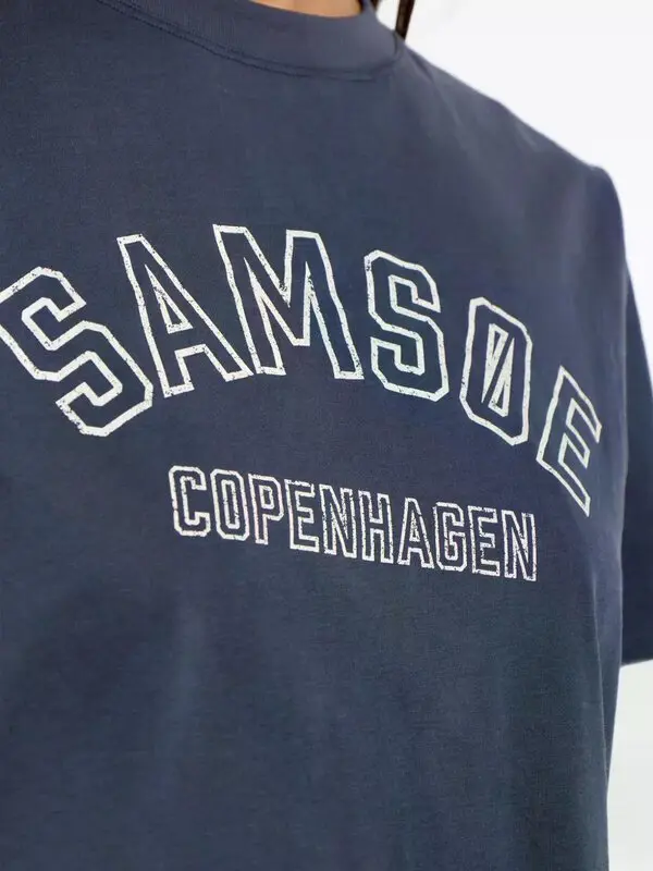 SAMSOE SAMSOE Sacamino Logo Print T-shirt