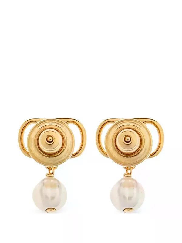 Valentino Garavani Vlogo Signature Pearl Pendant Earrings
