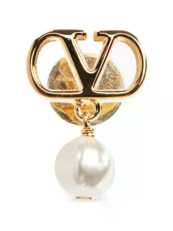 Valentino Garavani Vlogo Signature Pearl Pendant Earrings