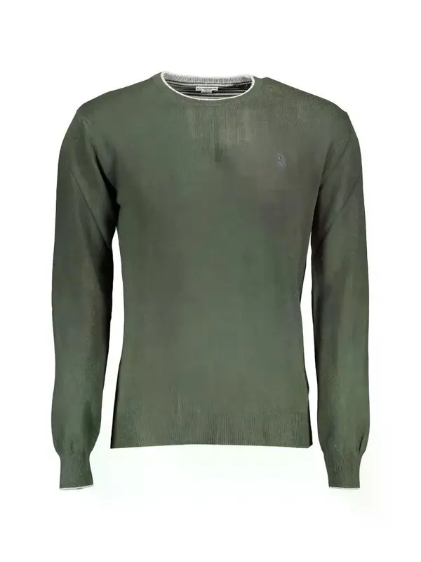U.s. Polo Assn. Embroidered Crew Neck Sweater - Green