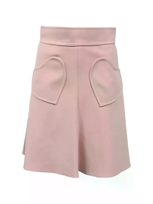 Red Valentino Cady Heart-pocket Skirt - Pink