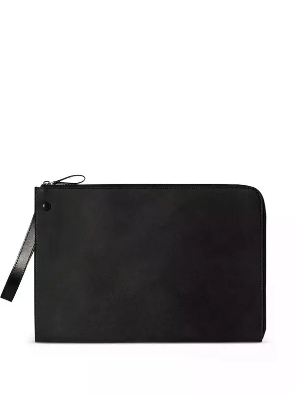 THE ROW Zip-top Clutch Bag - Black