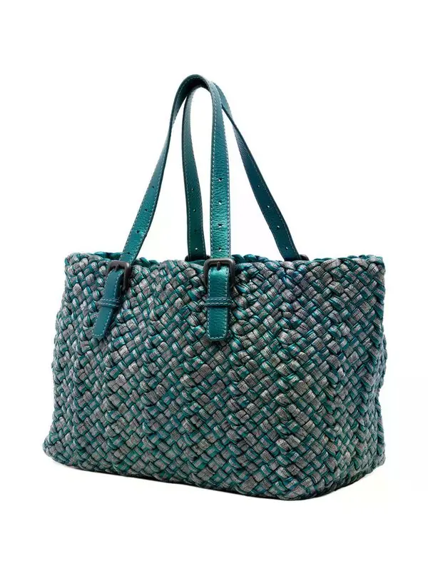 Bottega Veneta Medium Cesta Tote Bag - Blue