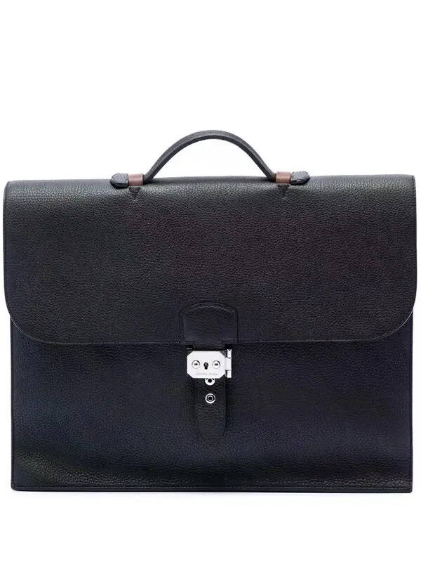 Hermès Sac À Dépêches Verso 38 Business Bag - Black