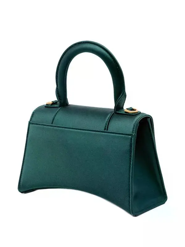 Balenciaga Satin Hourglass Top Handle Bag Xs Satchel