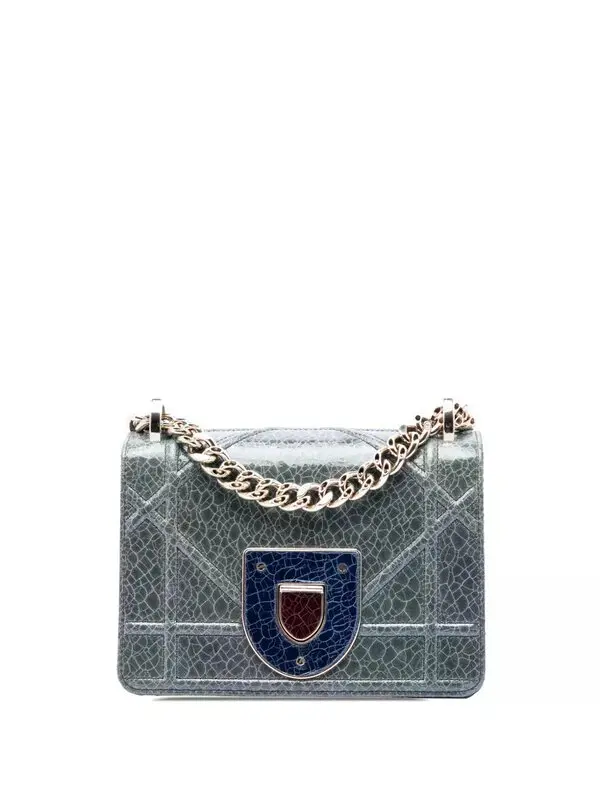Dior 2016 Mini Diorama Flap Crossbody Bag - Grey
