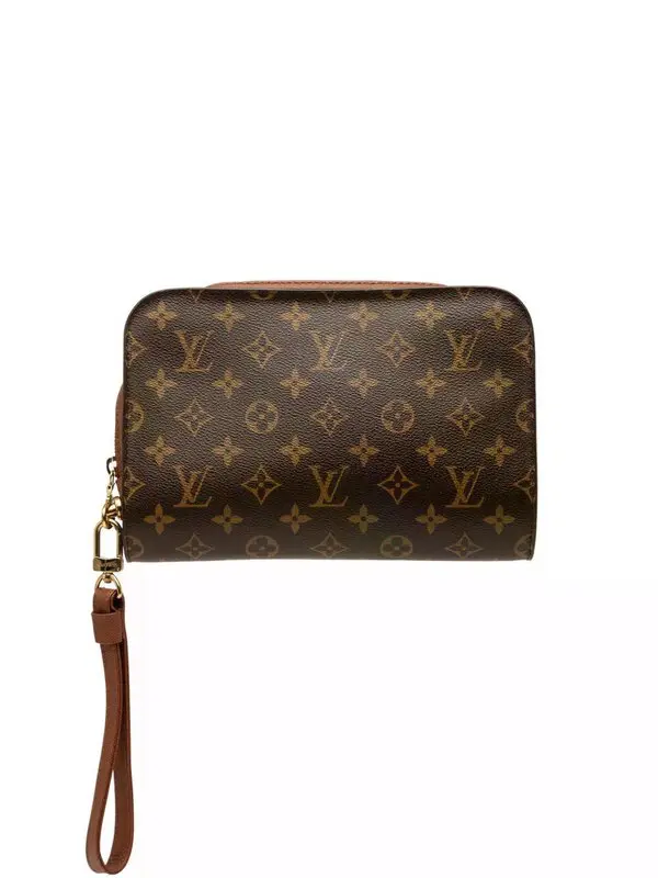 LOUIS VUITTON Monogram Orsay Clutch Bag - Brown