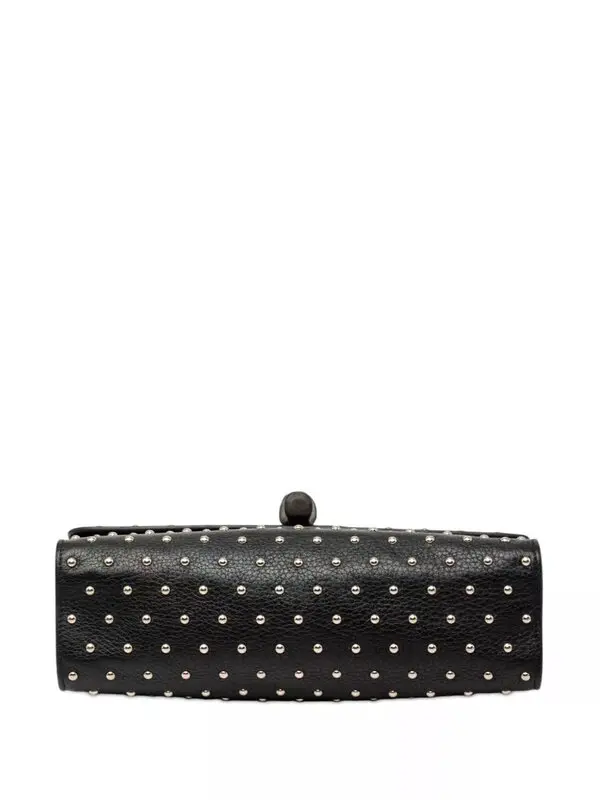 Gucci Medium Studded Leather Miss Bamboo Crossbody Bag