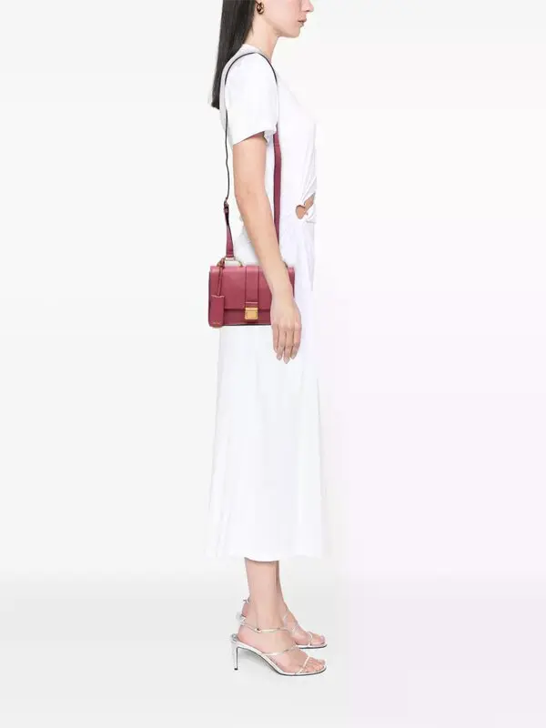 Miu Miu Madras Goatskin Crossbody Bag - Red