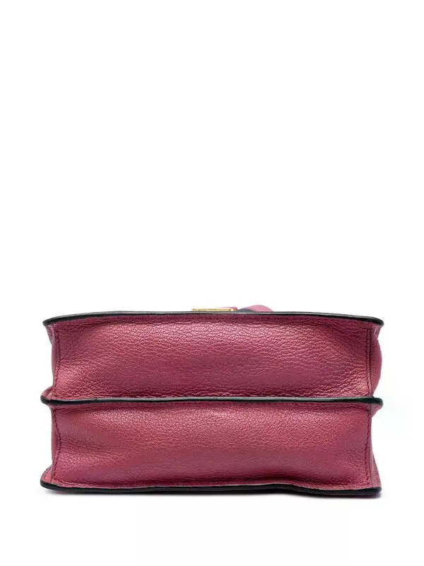 Miu Miu Madras Goatskin Crossbody Bag - Red