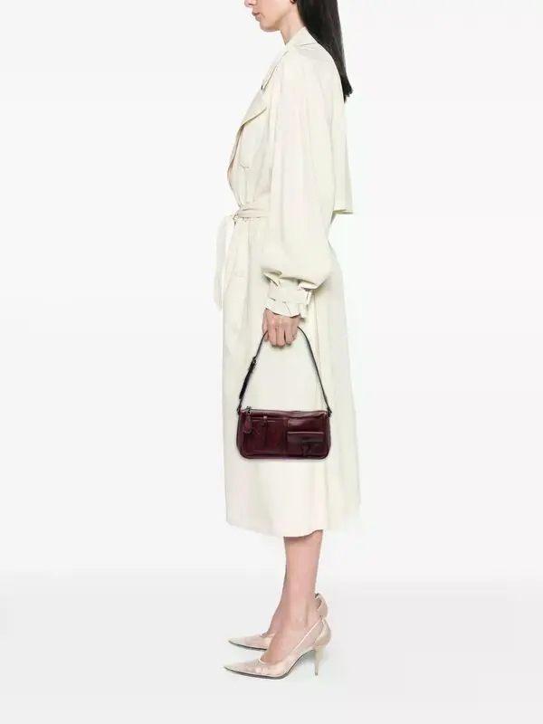 Bottega Veneta Intrecciato Trimmed Multi Pocket Leather Shoulder Bag
