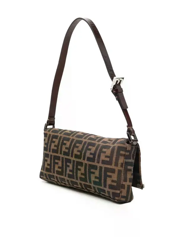 Fendi Zucca Canvas Pochette Shoulder Bag