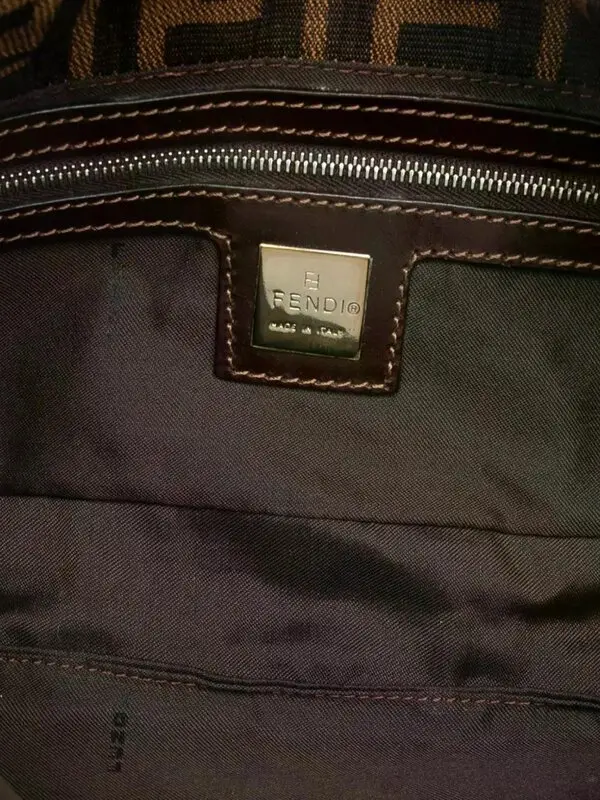Fendi Zucca Canvas Pochette Shoulder Bag