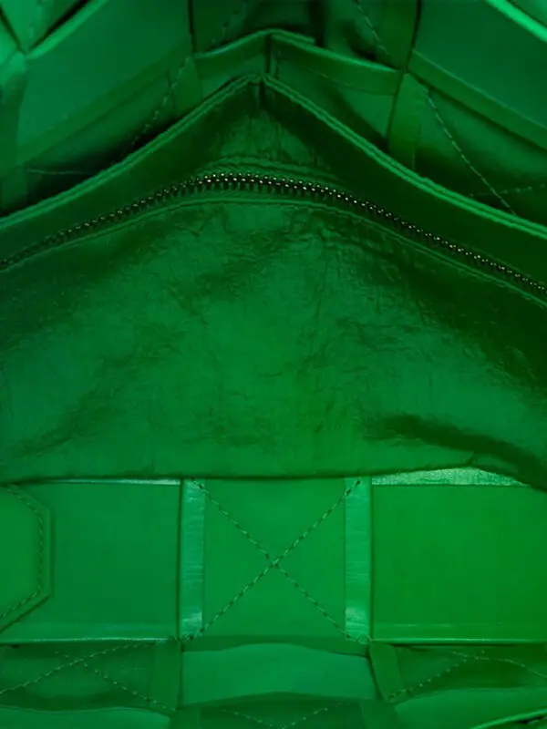 Bottega Veneta Small Paper Calfskin Intrecciato Cassette Crossbody Bag - Green