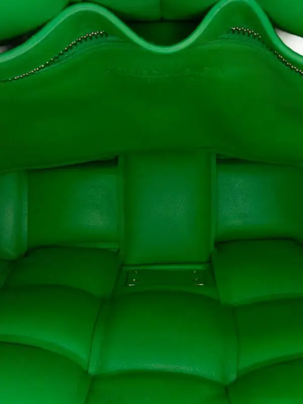 Bottega Veneta Nappa Intrecciato Padded Cassette Crossbody Bag - Green