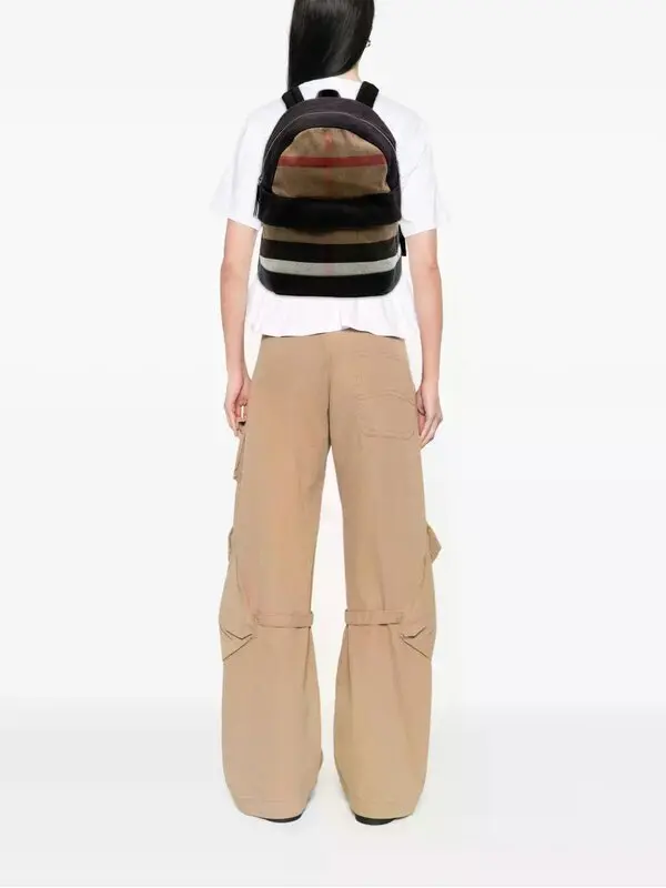 Burberry Mega Check Canvas Tiller Backpack