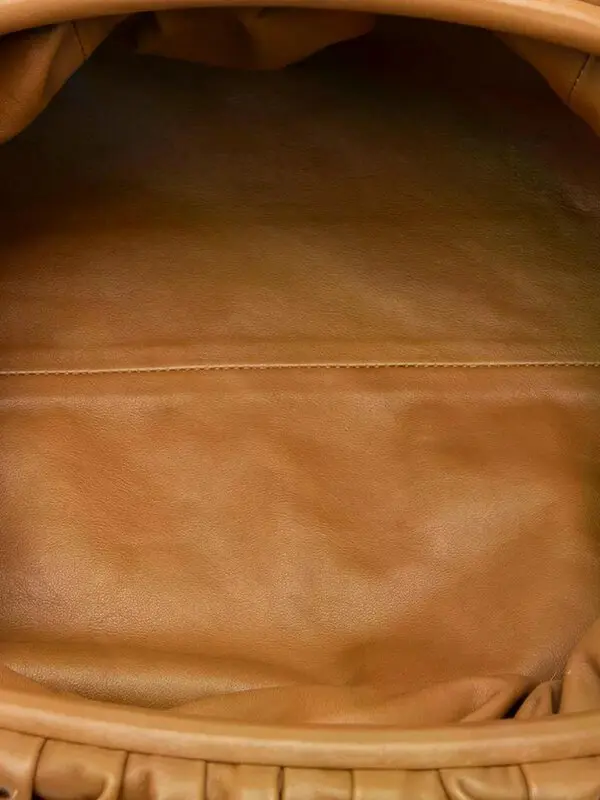 Bottega Veneta Lambskin The Pouch Clutch Bag - Brown