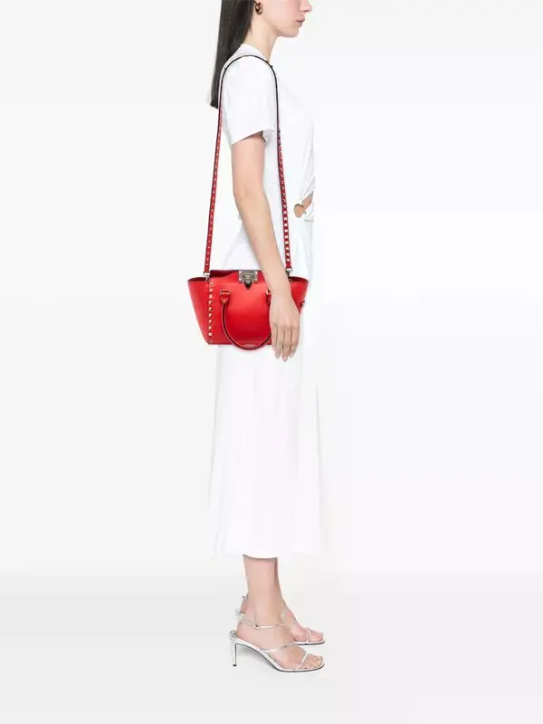 Valentino Garavani Mini Rockstud Leather Tote Satchel