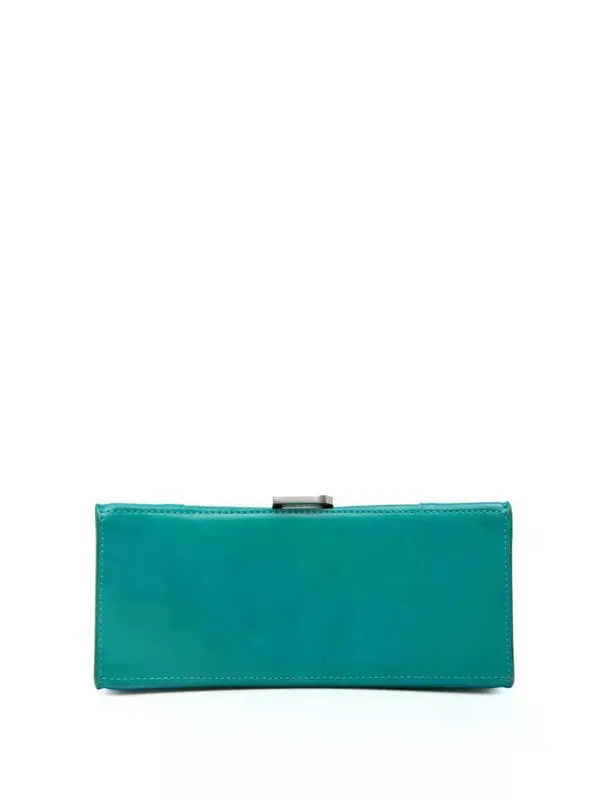 Balenciaga Small Shiny Box Calfskin Hourglass Top Handle Bag - Blue