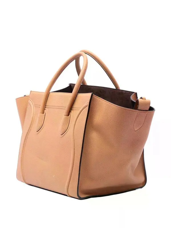 Celine Medium Leather Phantom Luggage Tote Bag