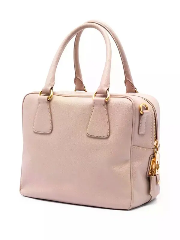 Prada Saffiano Leather Bauletto Satchel