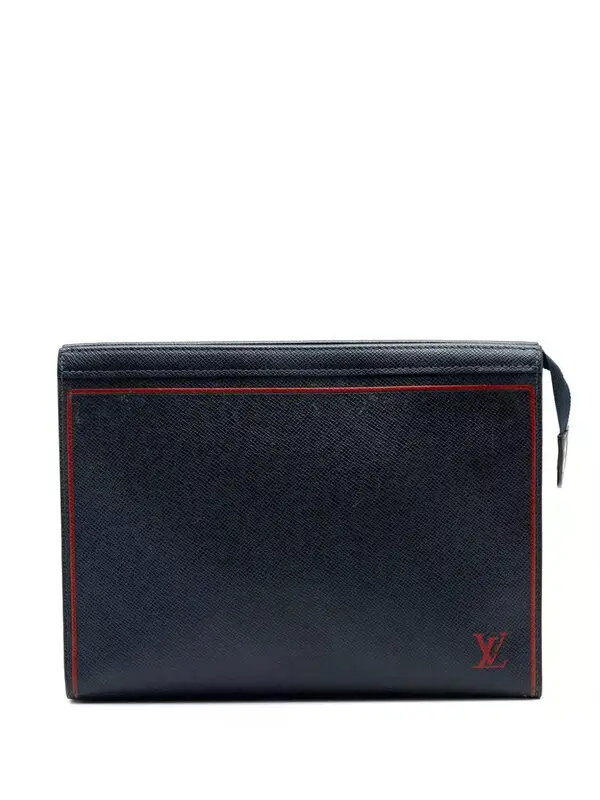 LOUIS VUITTON Taiga Pochette Voyage Mm Clutch Bag