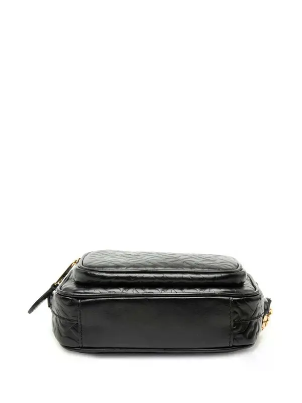 Burberry Embossed Calfskin Tb Monogram Camera Chain Crossbody Bag