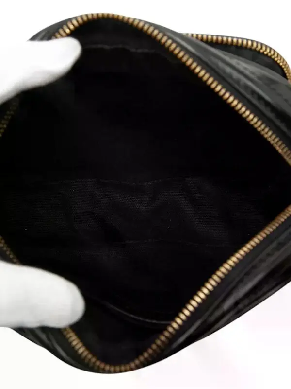 Burberry Embossed Calfskin Tb Monogram Camera Chain Crossbody Bag