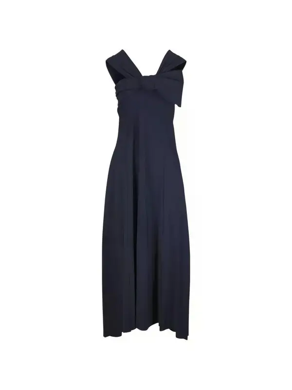 Dorothee Schumacher Bow-detail Sleeveless Dress - Blue