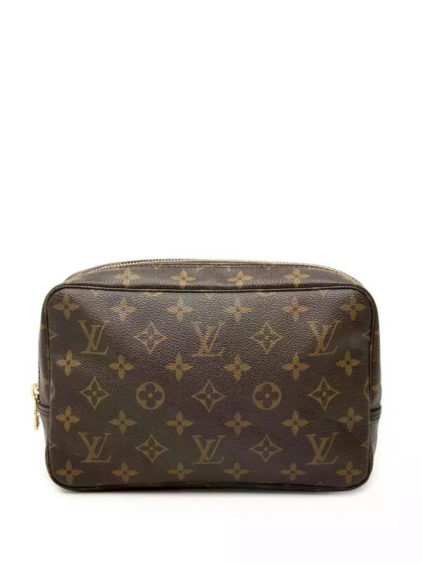 LOUIS VUITTON Monogram Trousse Toilette 23 Clutch Bag - Brown