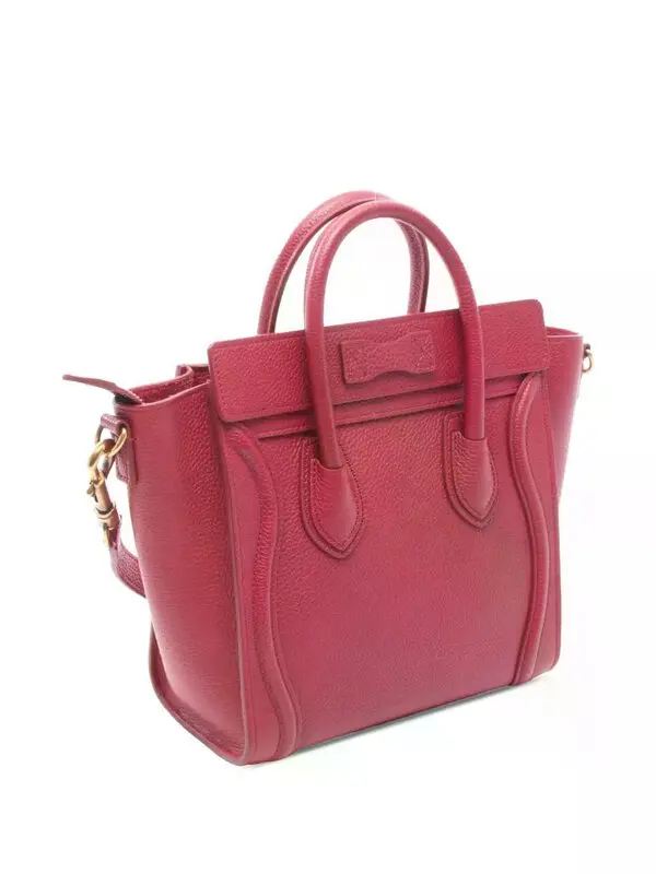 Celine Nano Leather Luggage Tote Satchel