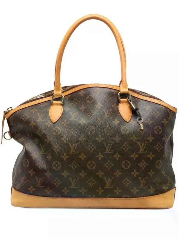 LOUIS VUITTON Monogram Lockit Horizontal Handbag - Brown