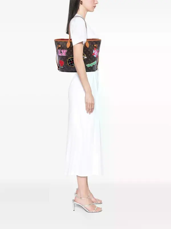 LOUIS VUITTON Monogram Patches Neverfull Mm Tote Bag