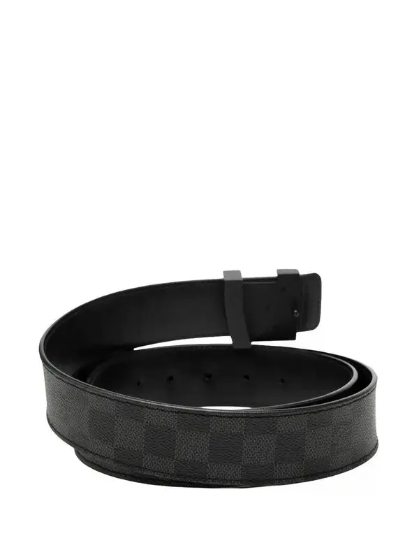 LOUIS VUITTON Damier Graphite Initiales Belt