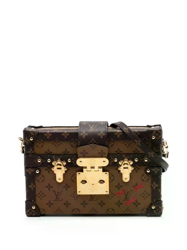 LOUIS VUITTON Monogram Reverse Petite Malle Crossbody Bag