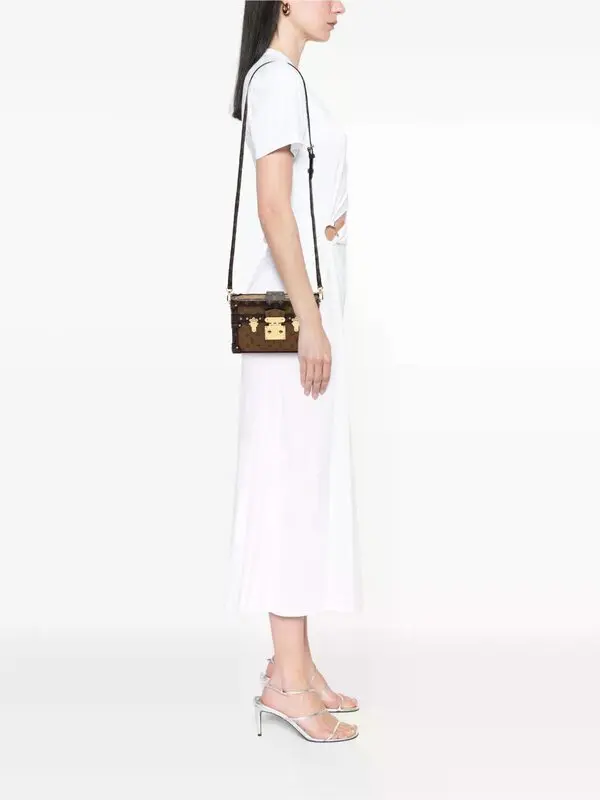 LOUIS VUITTON Monogram Reverse Petite Malle Crossbody Bag