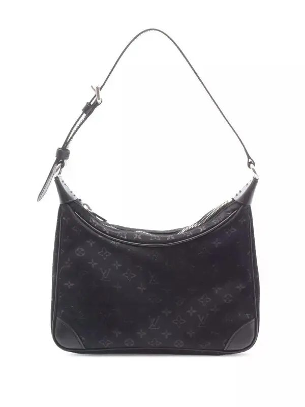 LOUIS VUITTON Monogram Mini Satin Boulogne Shoulder Bag