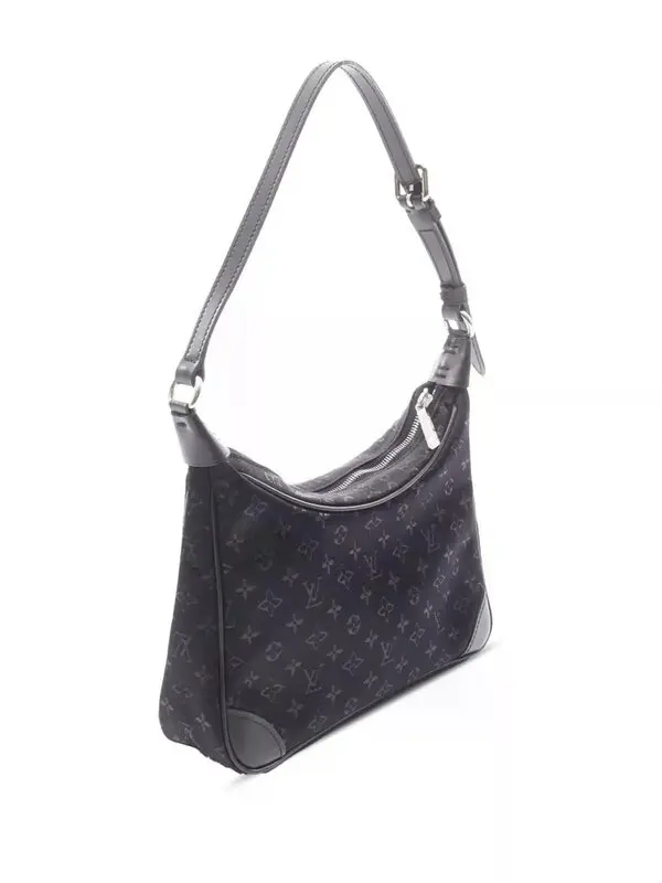 LOUIS VUITTON Monogram Mini Satin Boulogne Shoulder Bag
