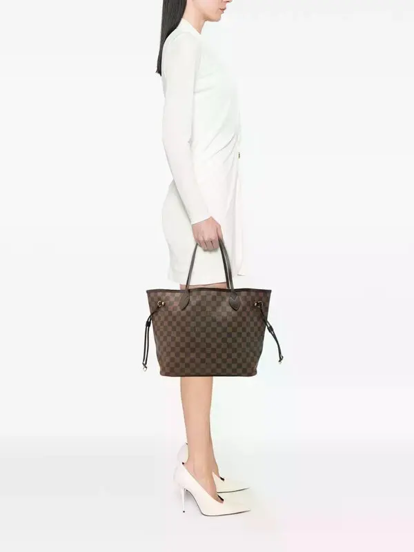 LOUIS VUITTON Damier Ebene Neverfull Mm Tote Bag
