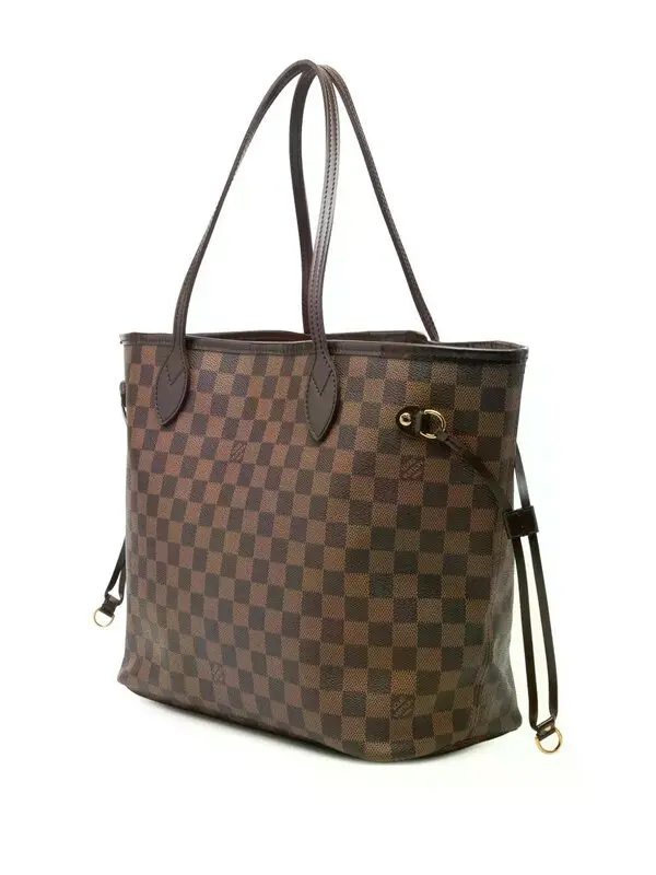 LOUIS VUITTON Damier Ebene Neverfull Mm Tote Bag