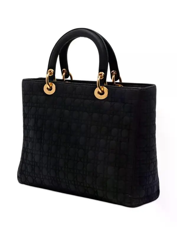 Dior Large Nylon Microcannage Lady Satchel