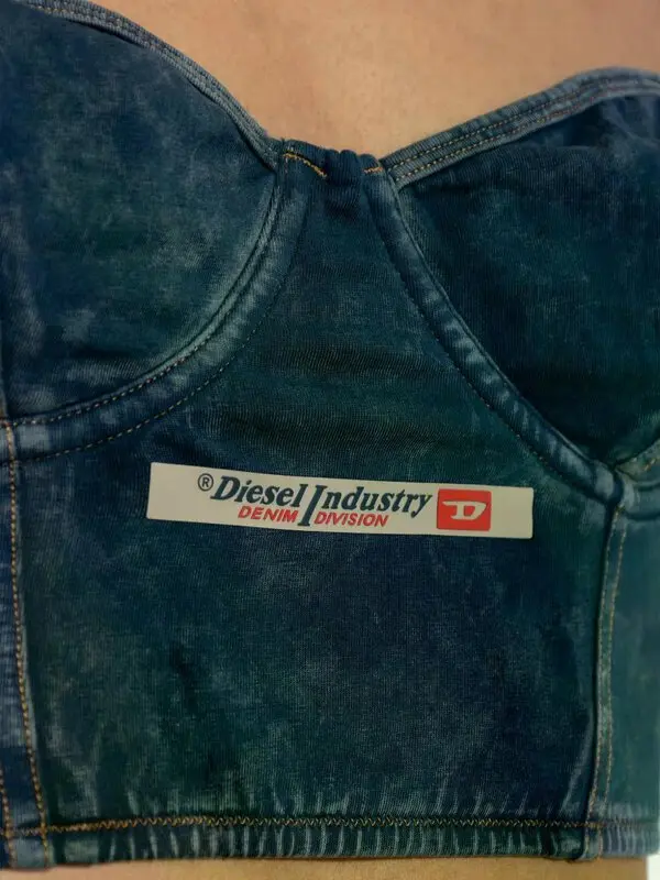DIESEL® Sheila-dnm Logo-patch Bra