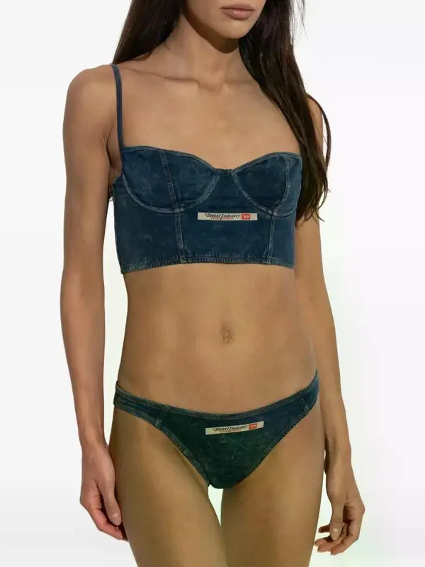 DIESEL® Sheila-dnm Logo-patch Bra
