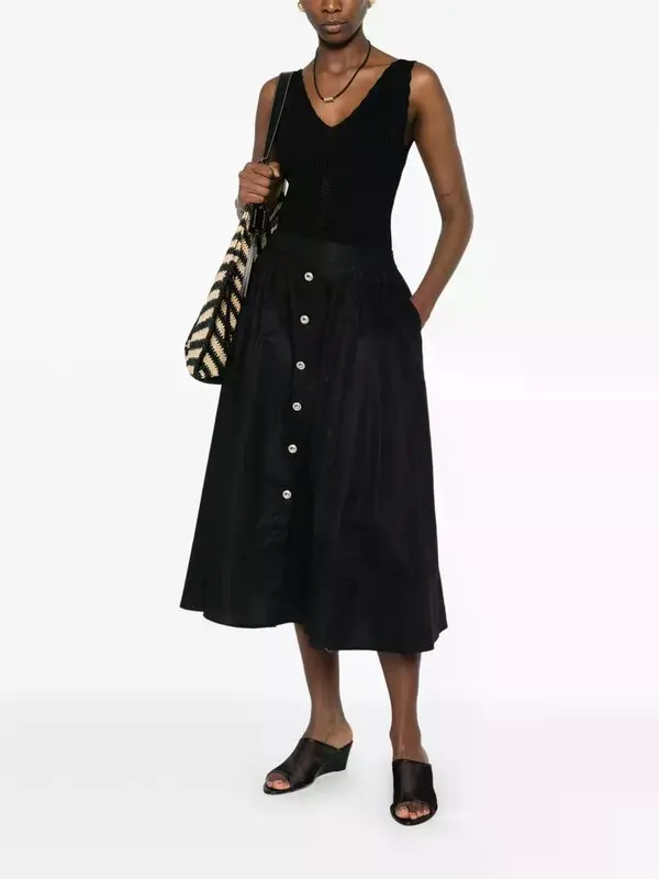 TWINSET Button-front Midi Skirt