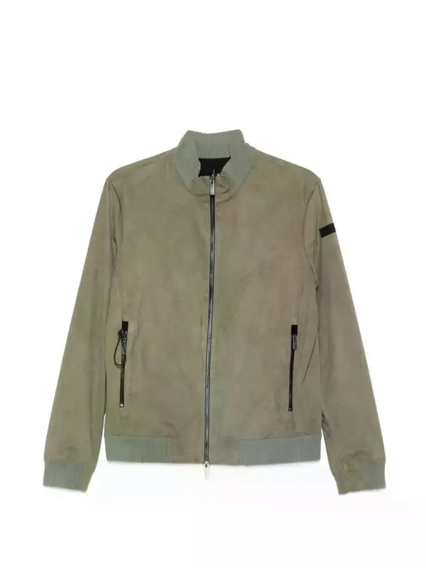RRD Roberto Ricci Designs Suede-effect Zip-up Jacket - Green