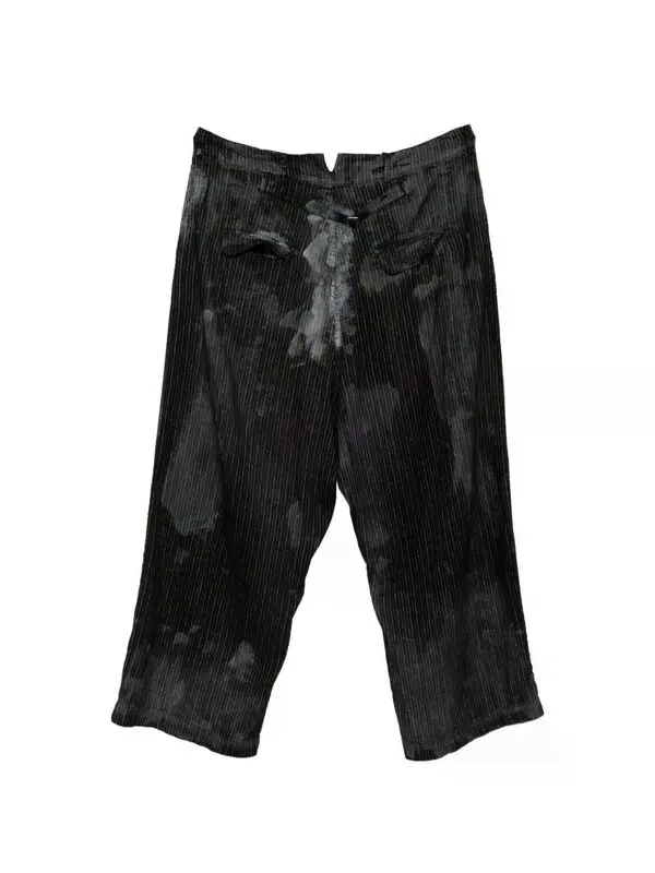RUNDHOLZ Pinstripe Bleached Effect Trousers - Black