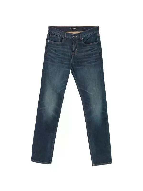 7 For All Mankind Faded Effect Jeans