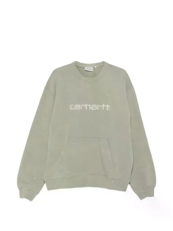 Carhartt Work In Progress Logo Paint-splatter Sweatshirt